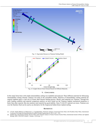 FINITE ELEMENT ANALYSIS OF FEMORAL INTRAMEDULLARY NAILING | PDF