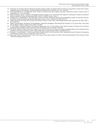 FINITE ELEMENT ANALYSIS OF FEMORAL INTRAMEDULLARY NAILING | PDF