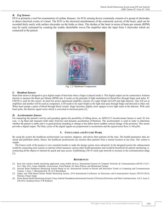 PATIENT HEALTH MONITORING SYSTEM USING IOT AND ANDROID | PDF