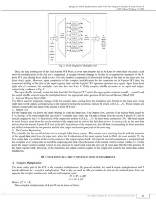 DESIGN AND VHDL IMPLEMENTATION OF 64-POINT FFT USING TWO STRUCTURE 8-POINT FFT/IFFT | PDF