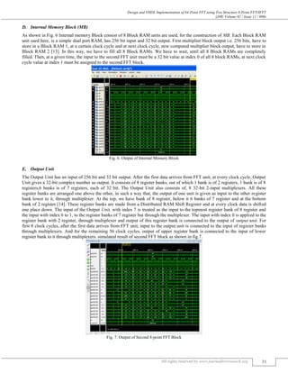 DESIGN AND VHDL IMPLEMENTATION OF 64-POINT FFT USING TWO STRUCTURE 8-POINT FFT/IFFT | PDF