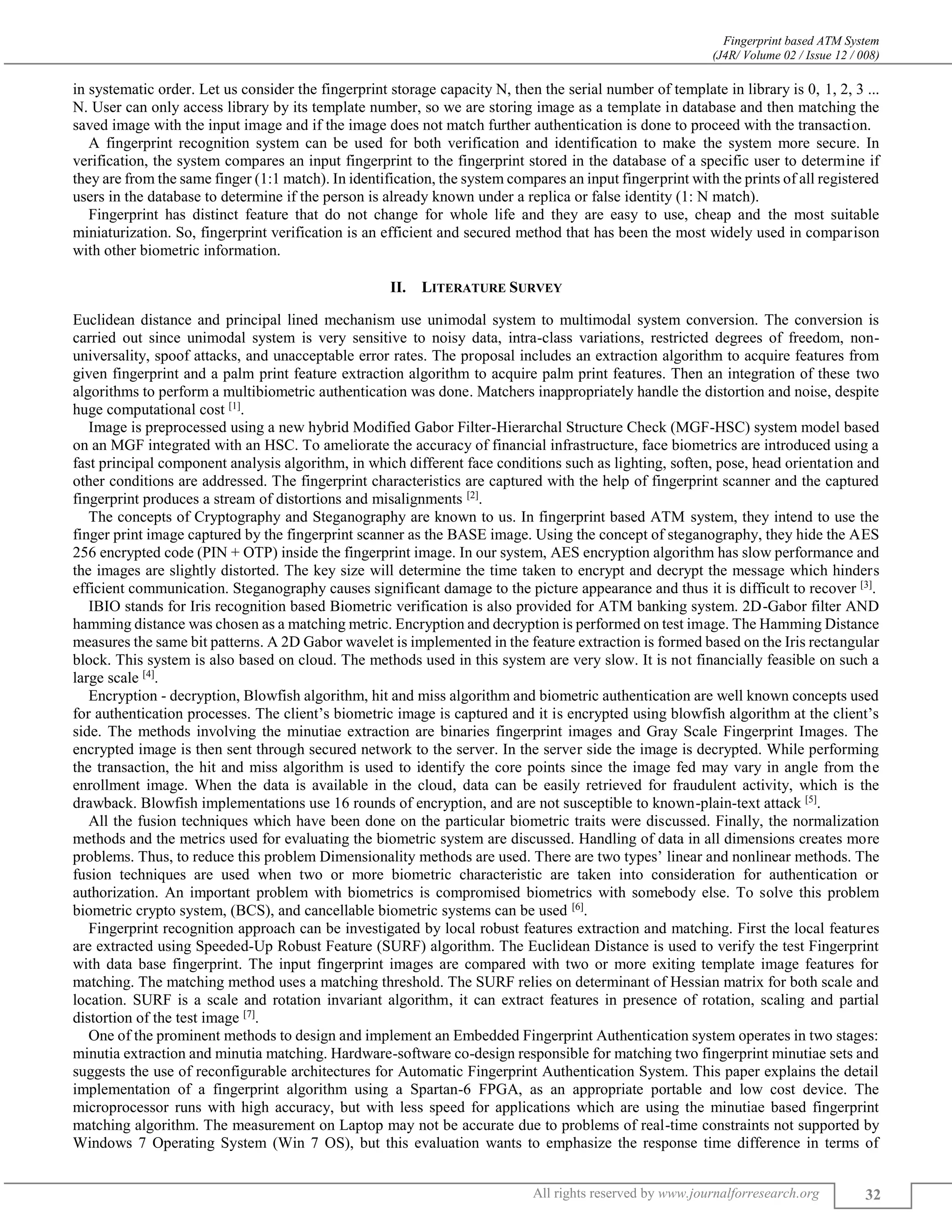 FINGERPRINT BASED ATM SYSTEM | PDF