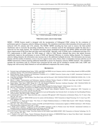 PERFORMANCE ANALYSIS OF QOS PARAMETERS LIKE PSNR, MAE & RMSE USED IN IMAGE TRANSMISSION USING ...