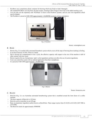 A REVIEW OF FULLY AUTOMATED HOME BREWING SYSTEMS FOR CRAFT BEER | PDF