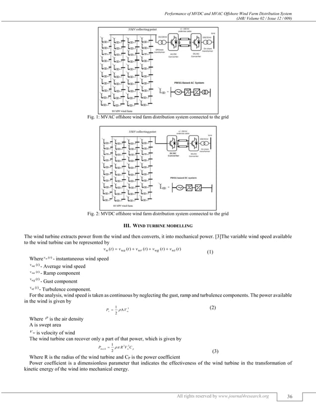 PERFORMANCE OF MVDC AND MVAC OFFSHORE WIND FARM DISTRIBUTION SYSTEM | PDF