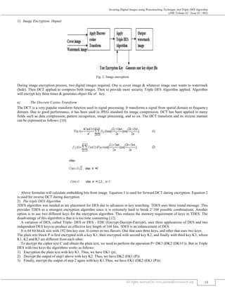 SECURING DIGITAL IMAGES USING WATERMARKING TECHNIQUE AND TRIPLE DES ALGORITHM | PDF