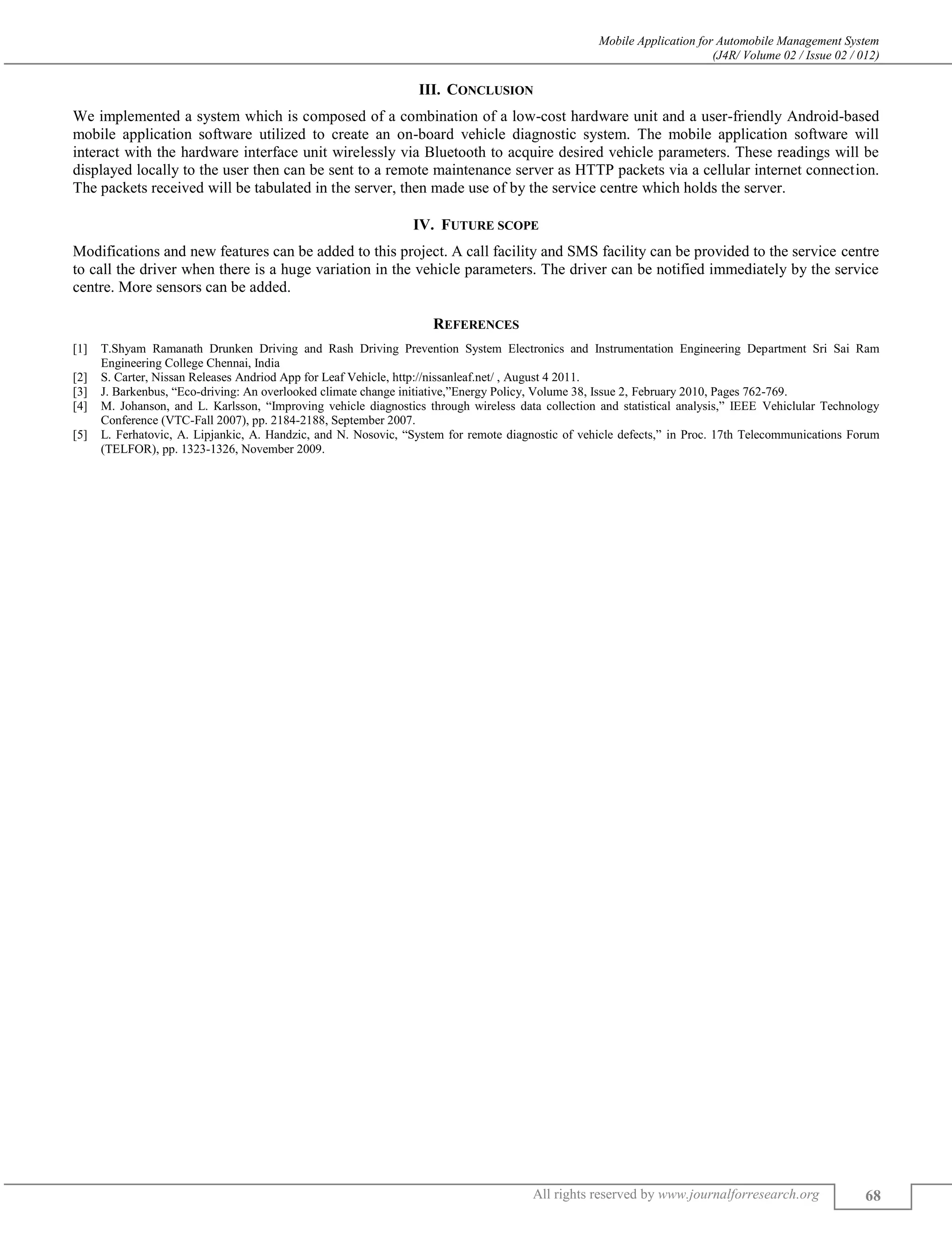 AUTOMOBILE MANAGEMENT SYSTEM | PDF