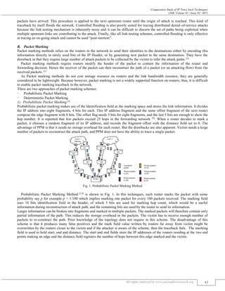 COMPARATIVE STUDY OF IP TRACEBACK TECHNIQUES | PDF