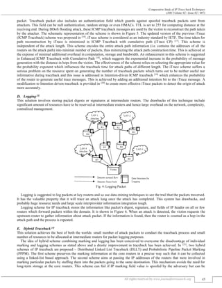 COMPARATIVE STUDY OF IP TRACEBACK TECHNIQUES | PDF