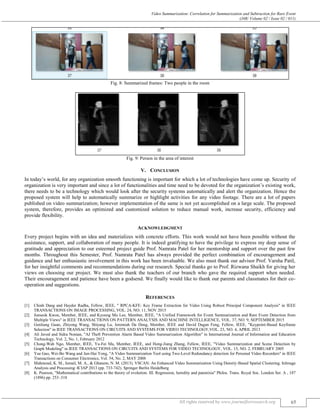 VIDEO SUMMARIZATION: CORRELATION FOR SUMMARIZATION AND SUBTRACTION FOR RARE EVENT | PDF | Video ...