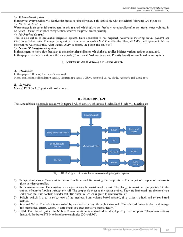SENSOR BASED AUTOMATIC DRIP IRRIGATION SYSTEM | PDF