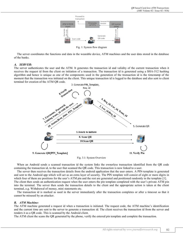 QR BASED CARD-LESS ATM TRANSACTIONS | PDF