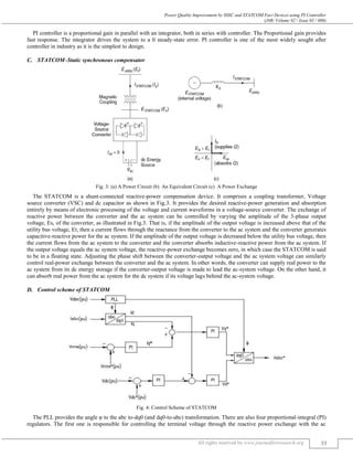 POWER QUALITY IMPROVEMENT BY SSSC AND STATCOM USING PI CONTROLLER | PDF