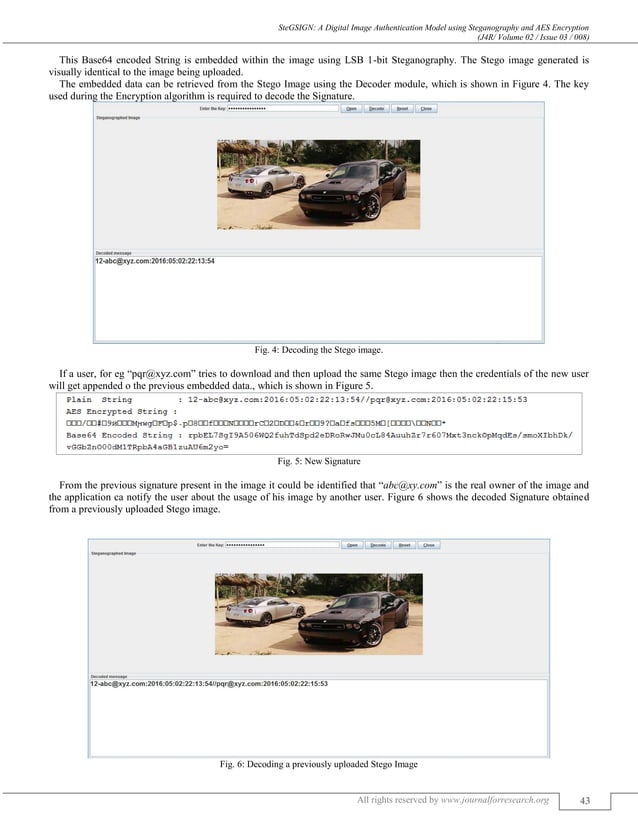 STEGSIGN: A DIGITAL IMAGE AUTHENTICATION MODEL USING STEGANOGRAPHY AND AES ENCRYPTION | PDF