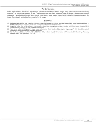 STEGSIGN: A DIGITAL IMAGE AUTHENTICATION MODEL USING STEGANOGRAPHY AND AES ENCRYPTION | PDF