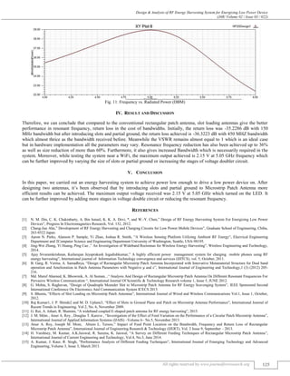 DESIGN & ANALYSIS OF RF ENERGY HARVESTING SYSTEM FOR CHARGING LOW POWER ...