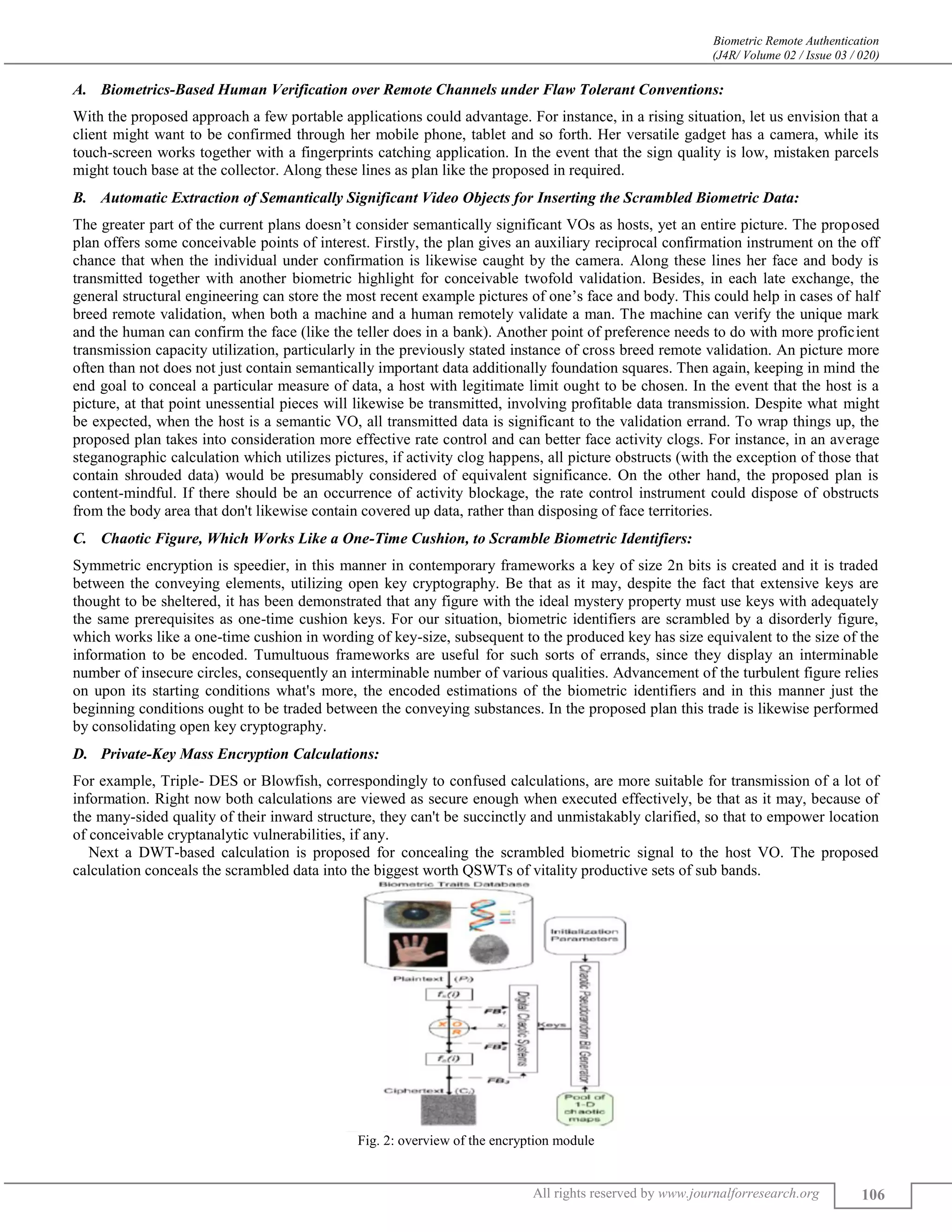 BIOMETRIC REMOTE AUTHENTICATION | PDF