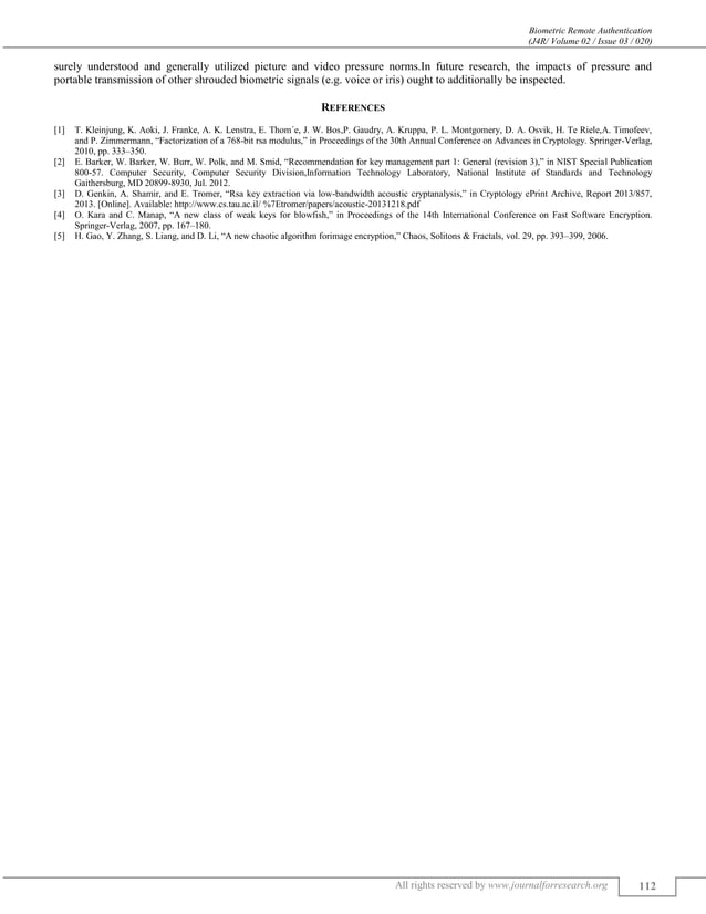 BIOMETRIC REMOTE AUTHENTICATION | PDF