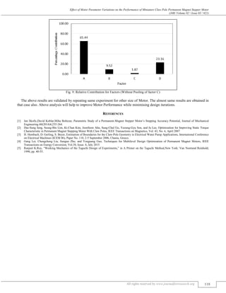 EFFECT OF MOTOR PARAMETER VARIATIONS ON THE PERFORMANCE OF MINIATURE ...