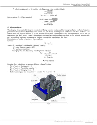 MATHEMATICAL MODELING OF PLASTICS INJECTION MOULD | PDF