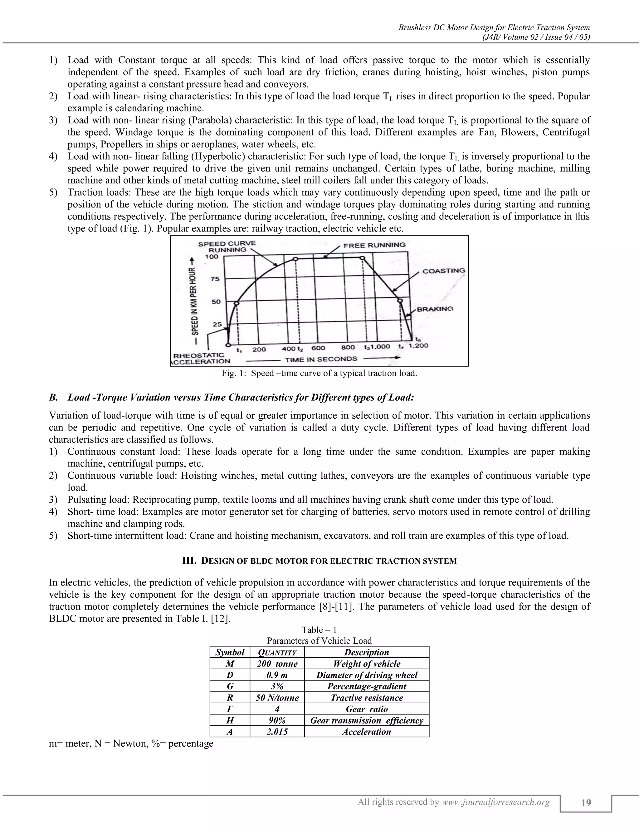 BRUSHLESS DC MOTOR DESIGN FOR ELECTRIC TRACTION SYSTEM. | PDF