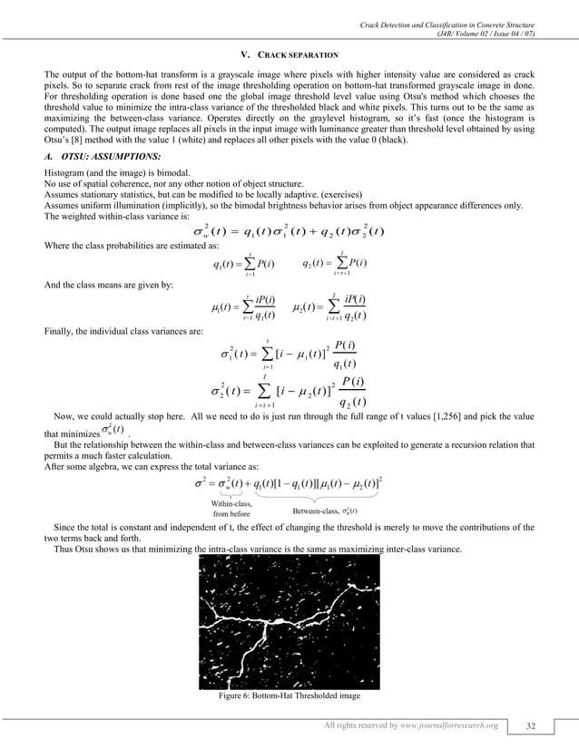 CRACK DETECTION AND CLASSIFICATION IN CONCRETE STRUCTURE | PDF