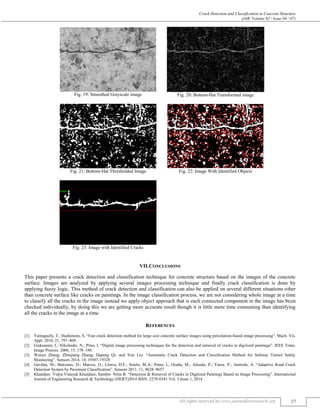 CRACK DETECTION AND CLASSIFICATION IN CONCRETE STRUCTURE | PDF