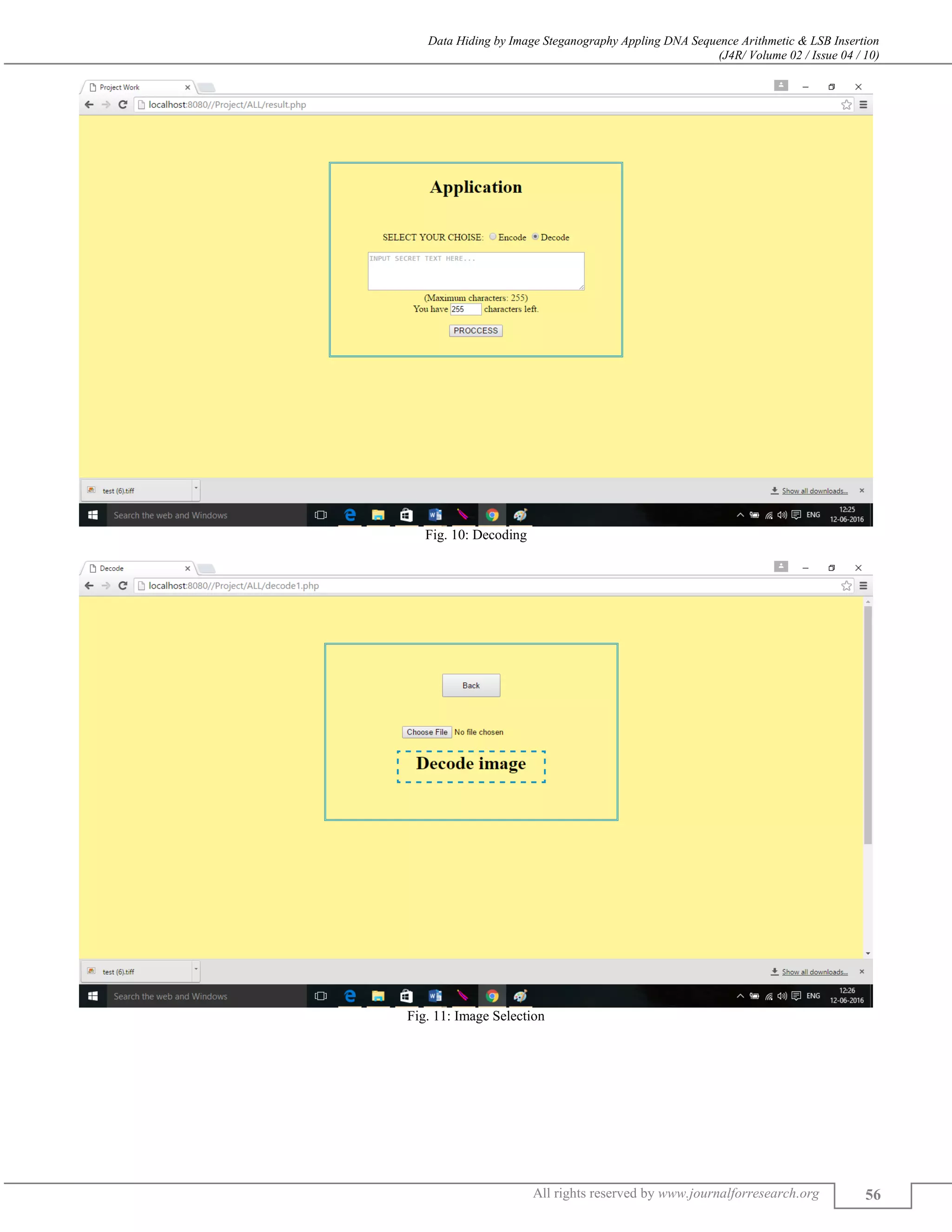 DATA HIDING BY IMAGE STEGANOGRAPHY APPLING DNA SEQUENCE ARITHMETIC ...