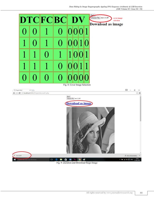 DATA HIDING BY IMAGE STEGANOGRAPHY APPLING DNA SEQUENCE ARITHMETIC & LSB INSERTION | PDF