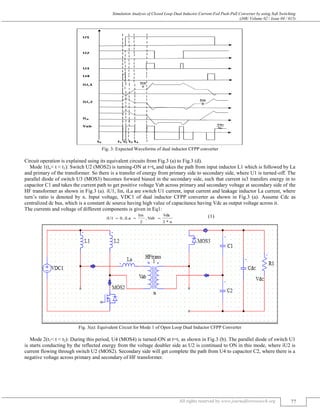 SIMULATION ANALYSIS OF CLOSED LOOP DUAL INDUCTOR CURRENT-FED PUSH-PULL CONVERTER BY USING SOFT ...