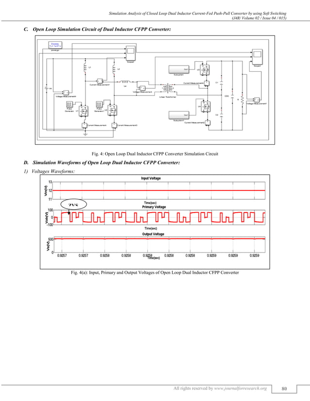 SIMULATION ANALYSIS OF CLOSED LOOP DUAL INDUCTOR CURRENT-FED PUSH-PULL CONVERTER BY USING SOFT ...