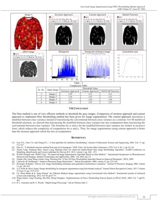 GRAY SCALE IMAGE SEGMENTATION USING OTSU THRESHOLDING OPTIMAL APPROACH | PDF