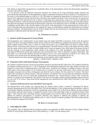 PHOTOCATALYTIC DEGRADATION AND REMOVAL OF HEAVY METALS IN ...