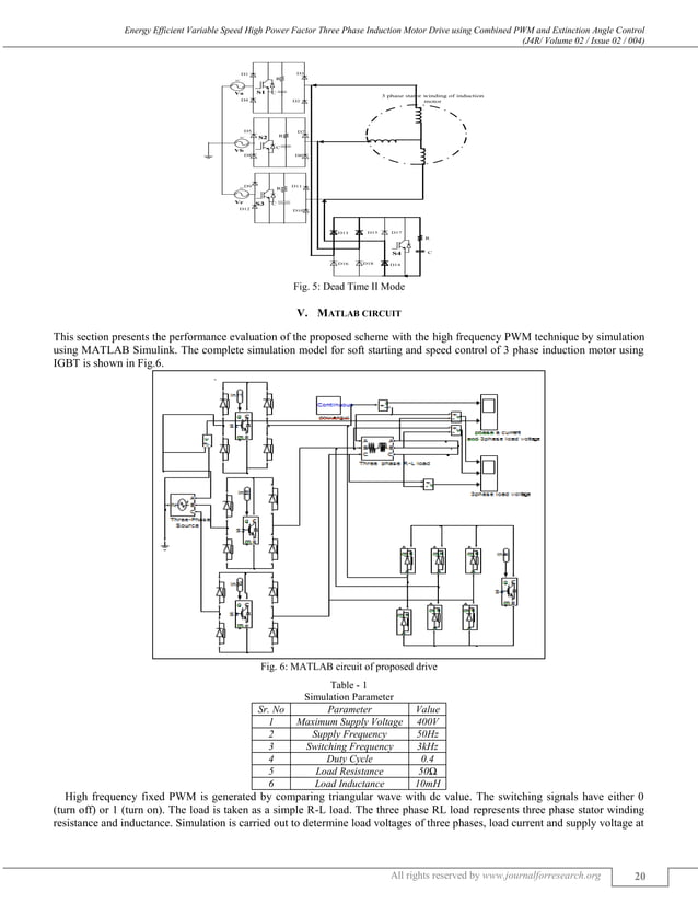 Energy Efficient Variable Speed High Power Factor Three Phase Induction