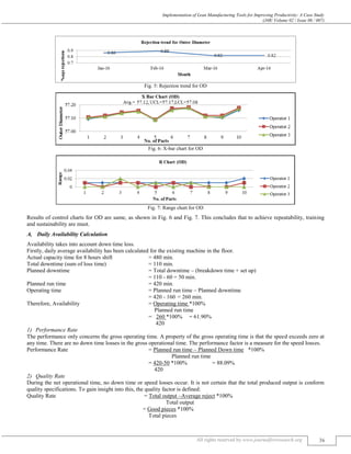 IMPLEMENTATION OF LEAN MANUFACTURING TOOLS FOR IMPROVING PRODUCTIVITY ...