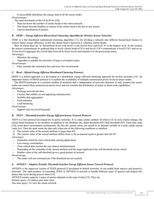 A Survey On Different Types Of Clustering Based Routing Protocols In