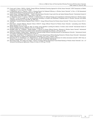 A SURVEY ON DIFFERENT TYPES OF CLUSTERING BASED ROUTING PROTOCOLS IN WIRELESS SENSOR NETWORKS | PDF