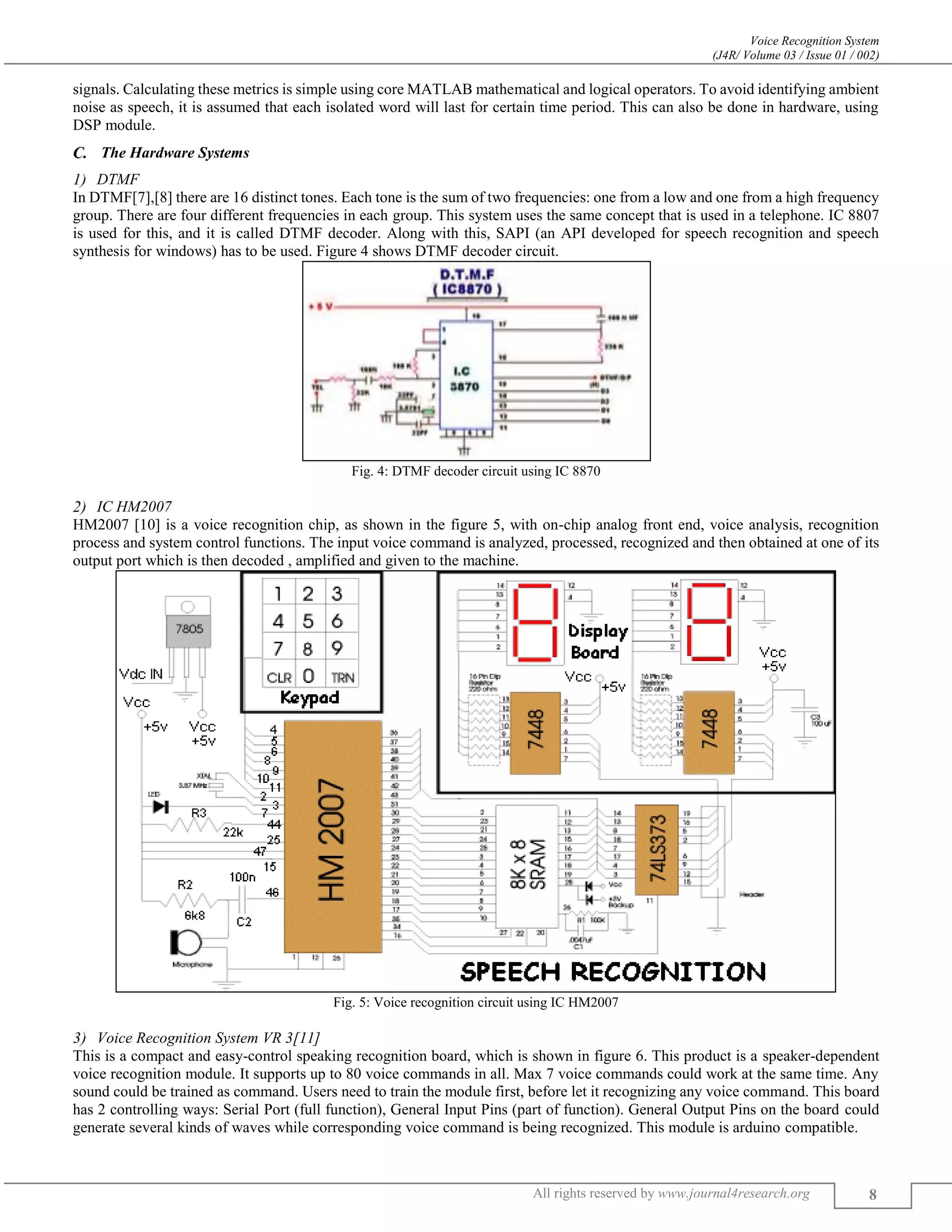 Voice Recognition System Pdf Digital Audio Computer Software And