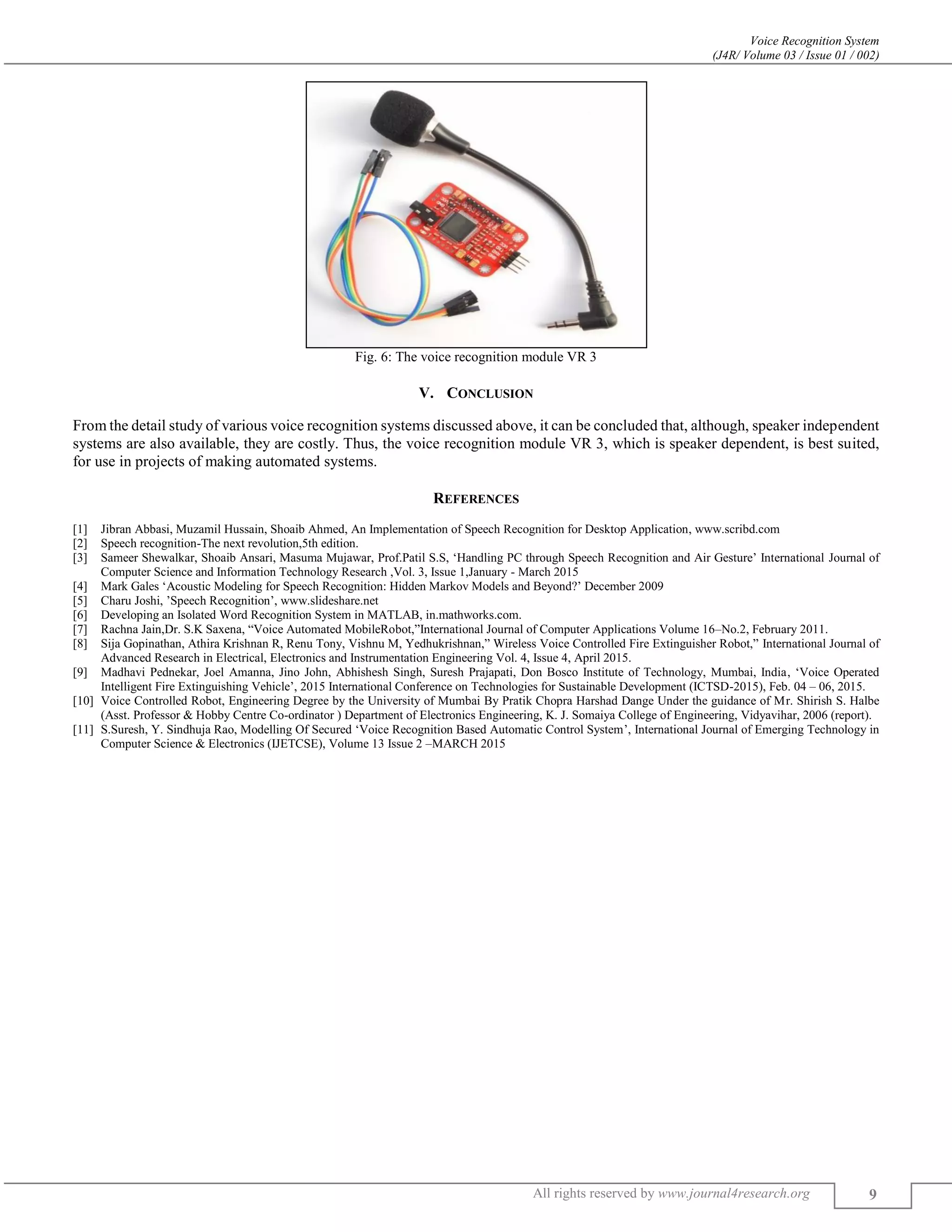 Voice Recognition System Pdf Digital Audio Computer Software And
