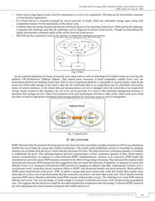 PROVABLE DATA PROCESSING (PDP) A MODEL FOR CLIENT'S SECURED DATA ON CLOUD | PDF