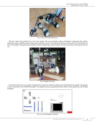 SPACE EXPLORATION ROVER USING LABVIEW | J4RV3I12011 | PDF