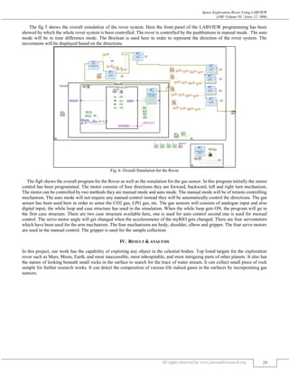 SPACE EXPLORATION ROVER USING LABVIEW | J4RV3I12011 | PDF