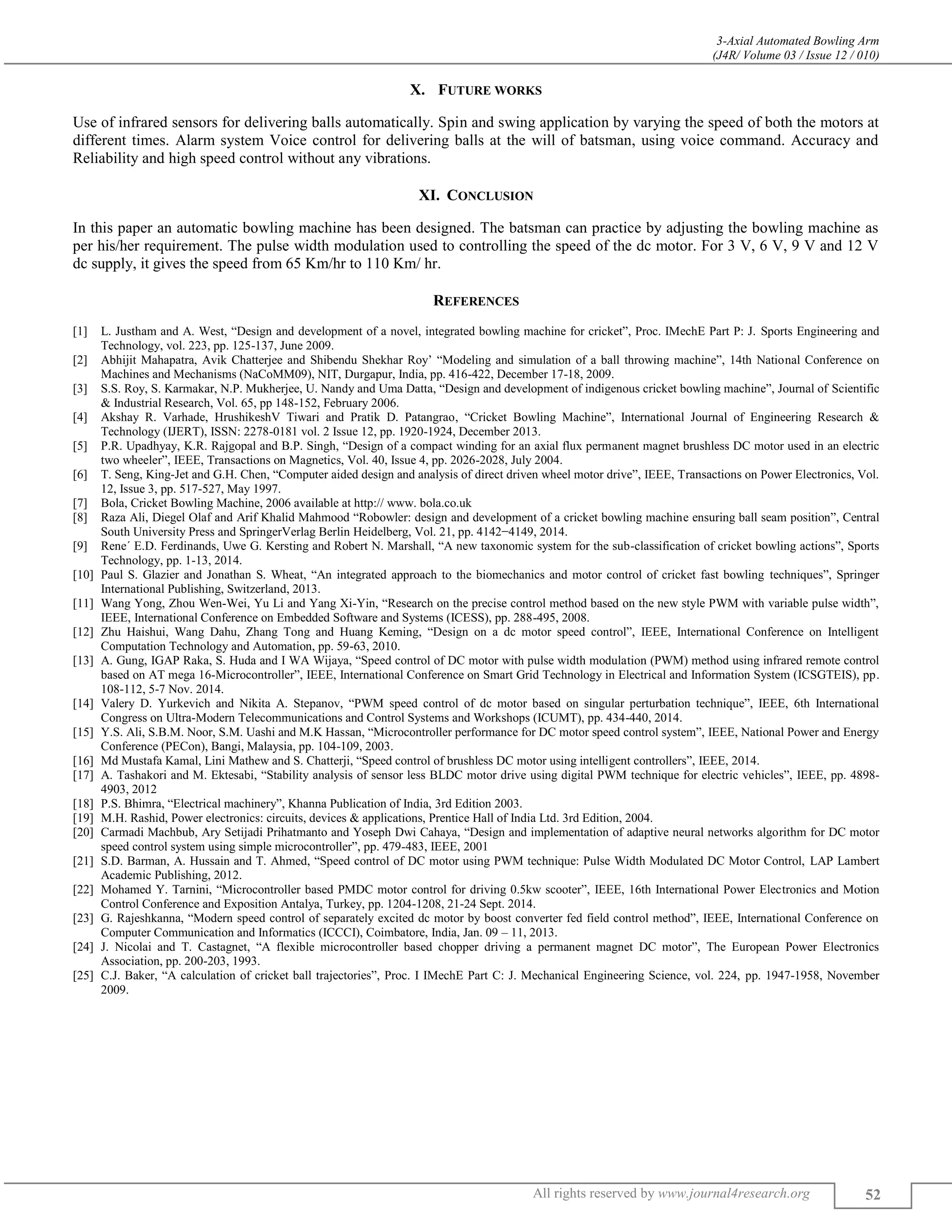 3-AXIAL AUTOMATED BOWLING ARM | J4RV3I12012 | PDF