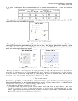 FABRICATION AND ANALYSIS OF REGENERATIVE BRAKING SYSTEM | PDF