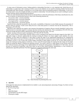 PALM VEIN AUTHENTICATION USING IMAGE CLASSIFICATION TECHNIQUE | PDF | Computing | Technology ...