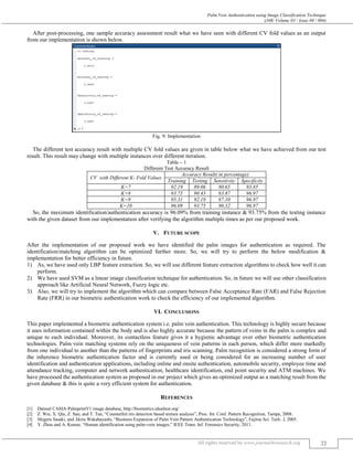 PALM VEIN AUTHENTICATION USING IMAGE CLASSIFICATION TECHNIQUE | PDF | Computing | Technology ...