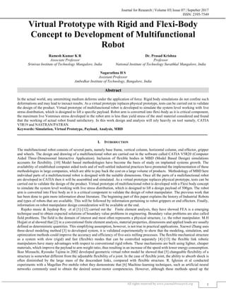 Virtual Prototype with Rigid and Flexi-body Concept to Develpoment of ...