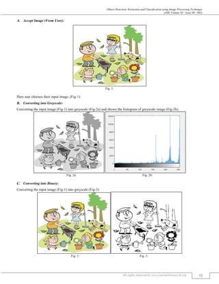 OBJECT DETECTION, EXTRACTION AND CLASSIFICATION USING IMAGE PROCESSING ...