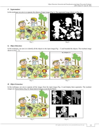 OBJECT DETECTION, EXTRACTION AND CLASSIFICATION USING IMAGE PROCESSING ...