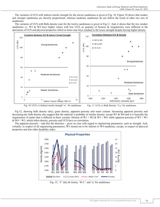 LABORATORY STUDY OF STRONG, MODERATE AND WEAK SANDSTONES | J4RV4I1012 | PDF